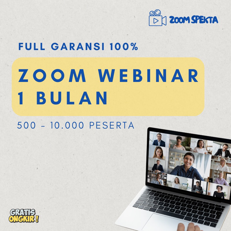 Jual SEWA ZOOM WEBINAR 1 BULAN 1000 PESERTA | Shopee Indonesia