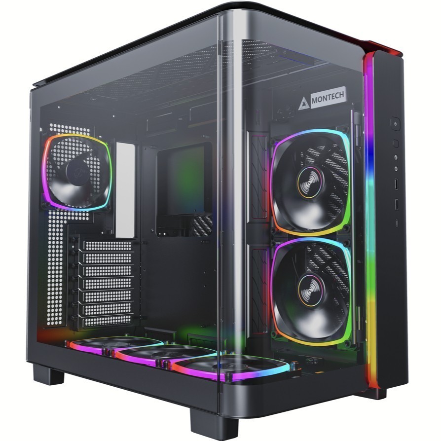 Jual CASING MONTECH KING 95 PRO MID TOWER ATX GAMING CASE WHITE/BLACK ...