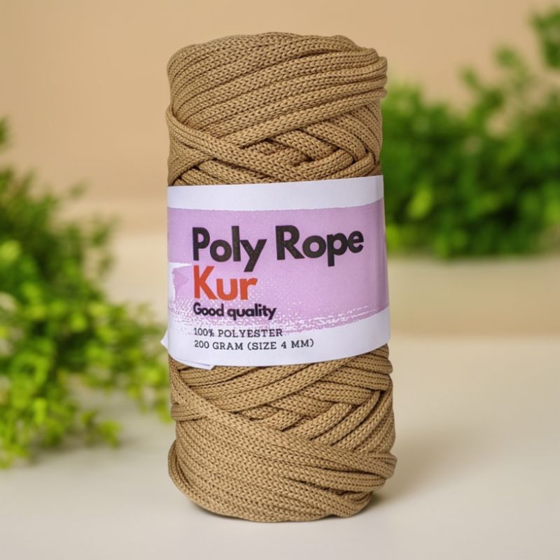Jual BENANG RAJUT POLY ROPE / TALI KUR 4 MM 200 gram | Shopee Indonesia