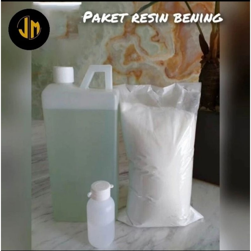 Jual Paket Resin Bening Talk dan Katalis / penambal Nat Marmer dan ...