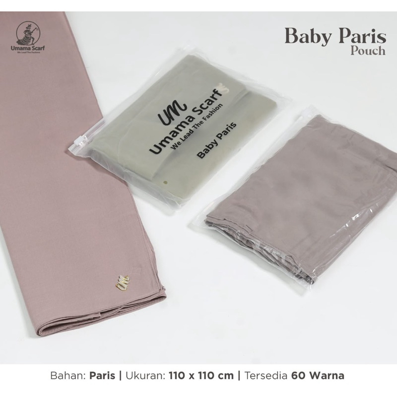 Jual BABY PARIS JAIT TEPI LOGO SWAROVSKI UMAMASCARVES | with pouch ...