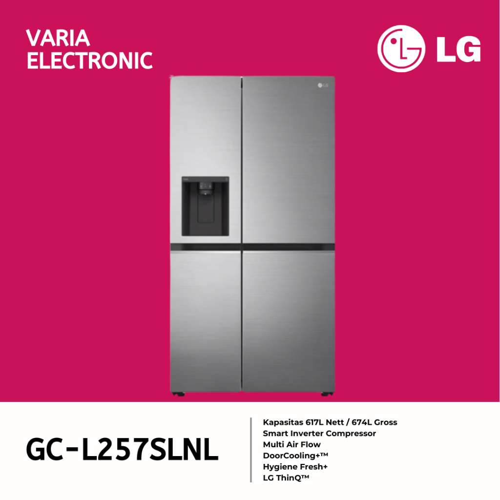 Jual Kulkas Side By Side 4 Pintu LG GC-L257SLNL Smart Inverter ...