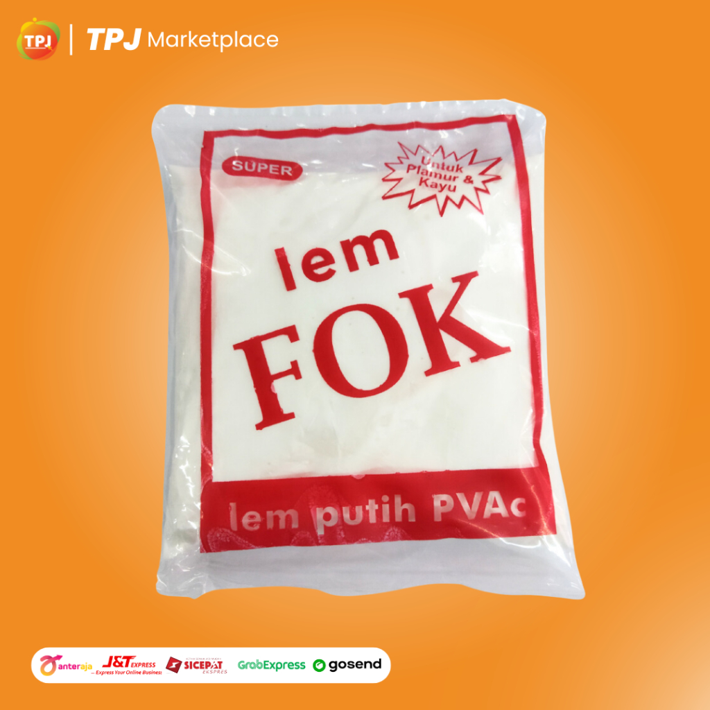 Jual FOK LEM 350 GRAM LEM PUTIH PVAC BAHAN UNTUK KERTAS, KAYU SERBAGUNA ...