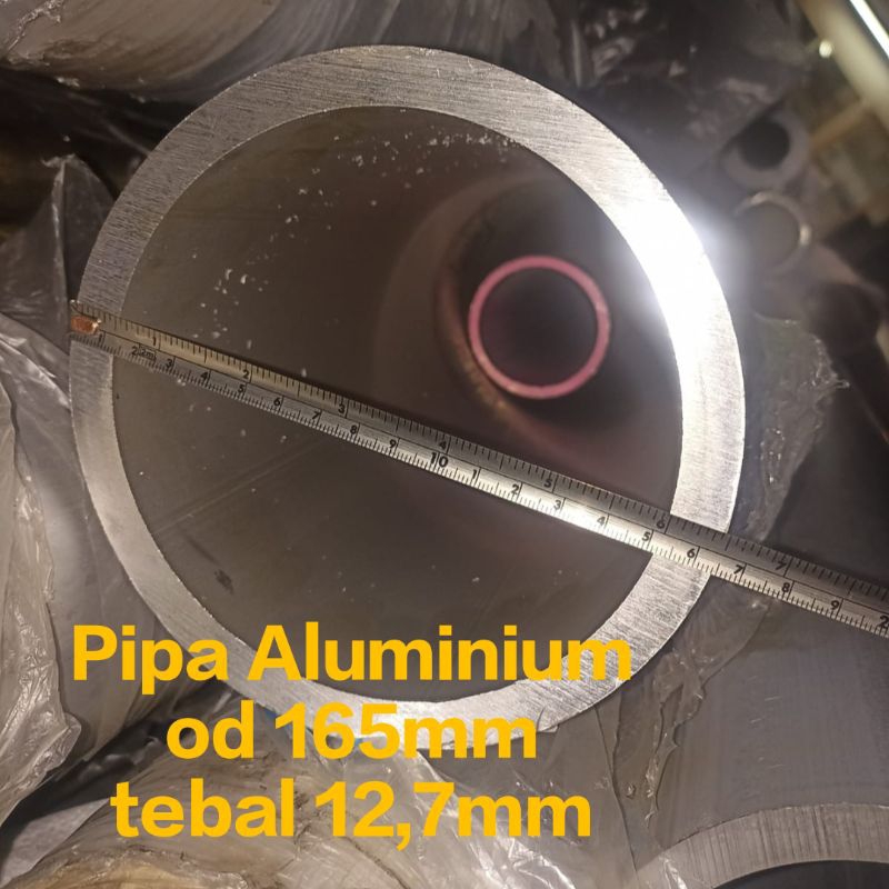 Jual Pipa Aluminium od 165 x id 140 x 1000(AA 6063) | Shopee Indonesia