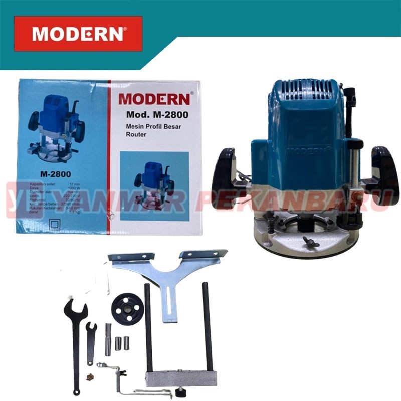 Jual Mesin Profil Kayu 12mm Router Wood Trimmer MODERN M 2800 | Shopee ...