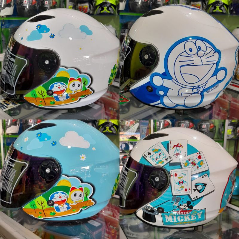 Jual helm BMC Milan motif Doraemon | Shopee Indonesia