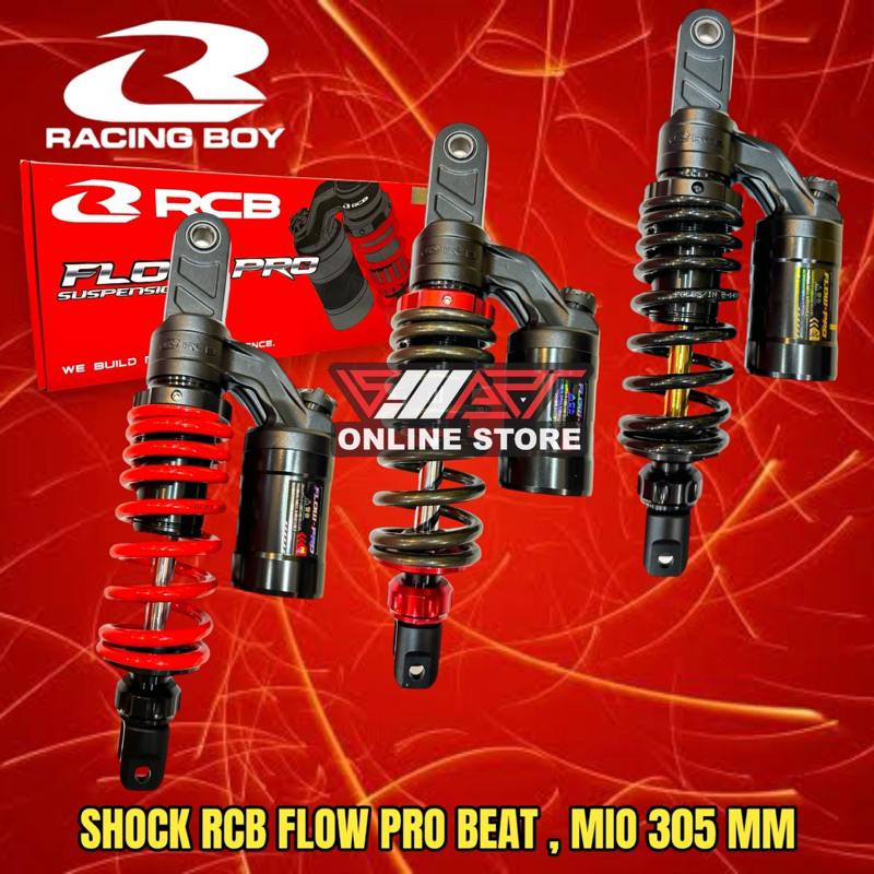 Jual SHOCK RCB FLOW PRO MIO 305 MM BLACK PREMIUM , RED , TITANIUM , DLL ...