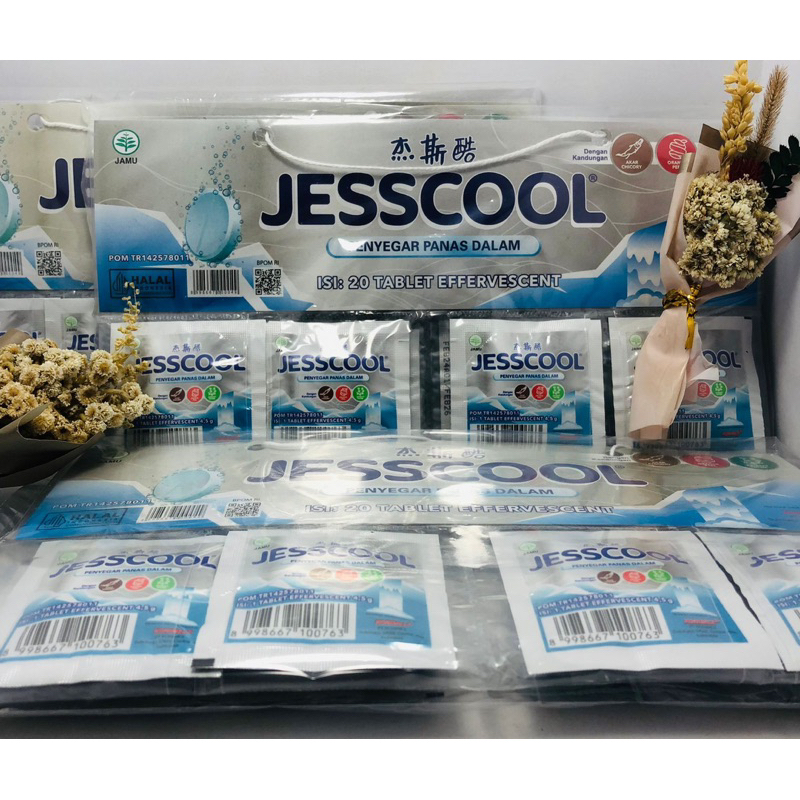 Jual Jesscool Effervescent Sachet (per pak isi 20 tablet) Kemasan Baru ...
