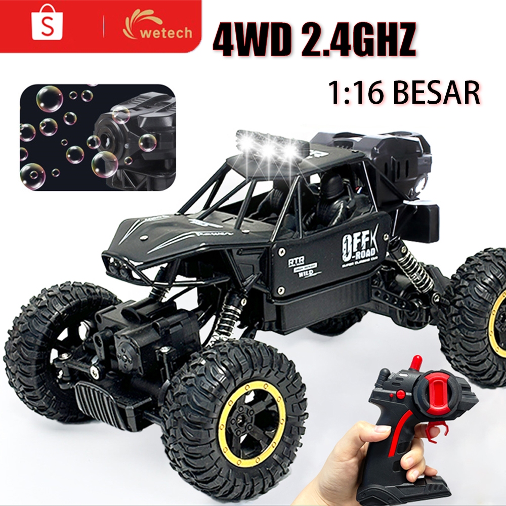 Jual WETECH Mobil Remote Control Spray 2.4GHZ 2WD Besar Mobil Mobilan Offroad Alloy Climbing Car ...