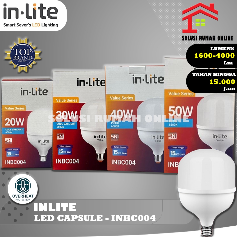 Jual INLITE INBC004 LAMPU LED CAPSULE VALUE SERIES 20W 30W 40W 50W | Shopee Indonesia