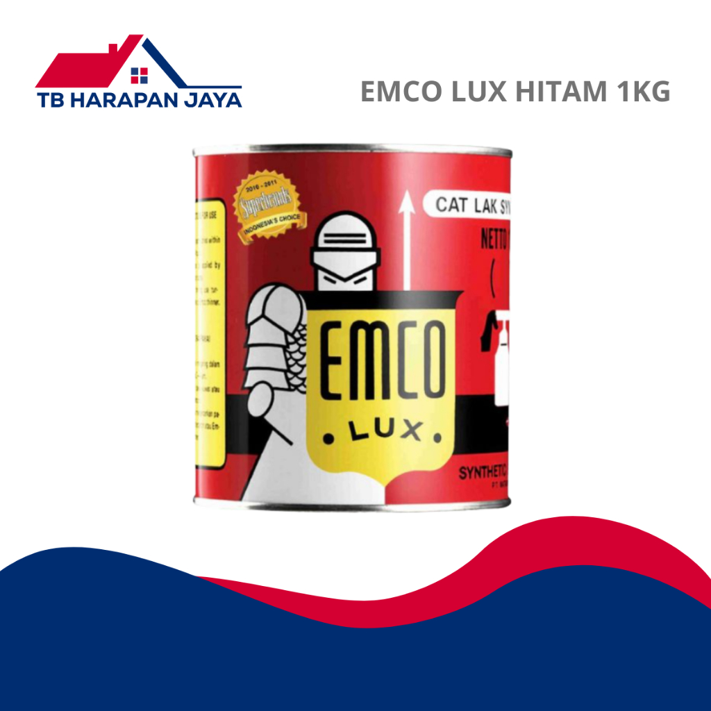 Jual Cat Kayu dan Besi Emco Lux Hitam 1kg | Shopee Indonesia