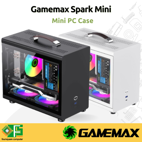 Jual Gamemax Spark Mini White & Black | Casing PC Mini | CPU PC Case Gaming | Shopee Indonesia