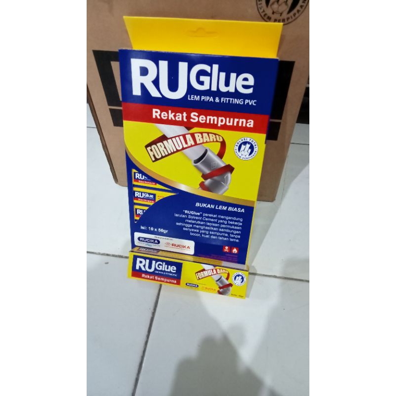 Jual LEM RUGLUE TUBE 50 Gram/untuk pipa paralon PVC/RUGLUE RUCIKA ...