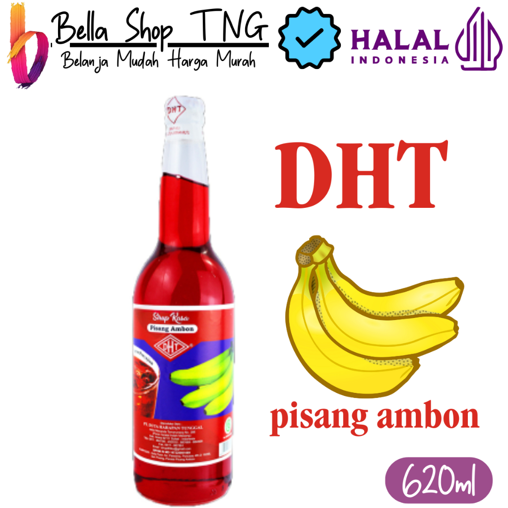 Jual DHT Sirup Pisang Ambon Botol 620ml | Shopee Indonesia