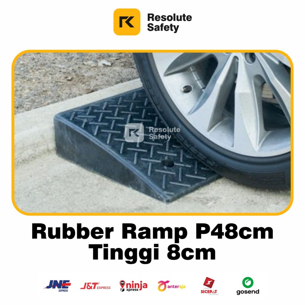 Jual Rubber Ramp Karet Tanjakan Alas Pijakan Miring Tinggi 8cm x 48cm ...