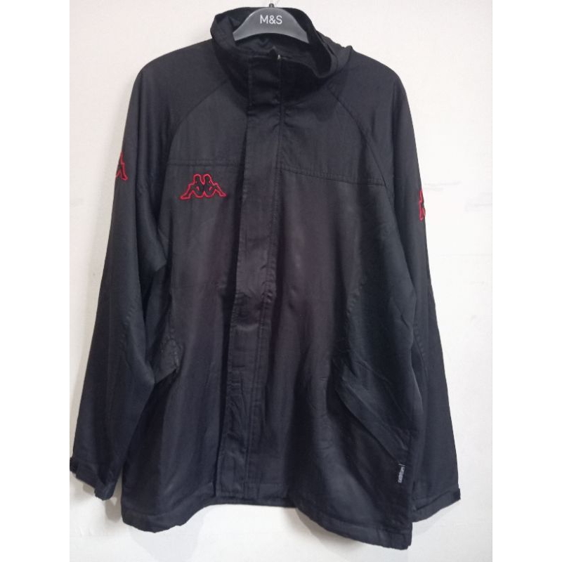 Jual Jacket Outdoor Casual Merek Kappa Warna Hitam Bahan Parasut Taslan ...