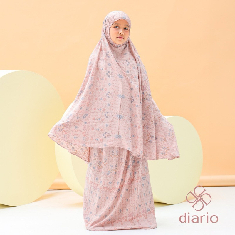 Jual Diario x Dwihanda - Mukena Harmony Rosewood Anak Free Sejadah ...