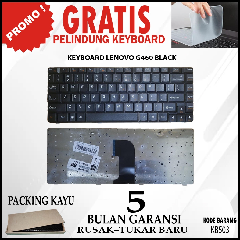 Jual Keyboard Laptop Lenovo G460 SERIES FREE KEYBOARD PROTEKTOR ...