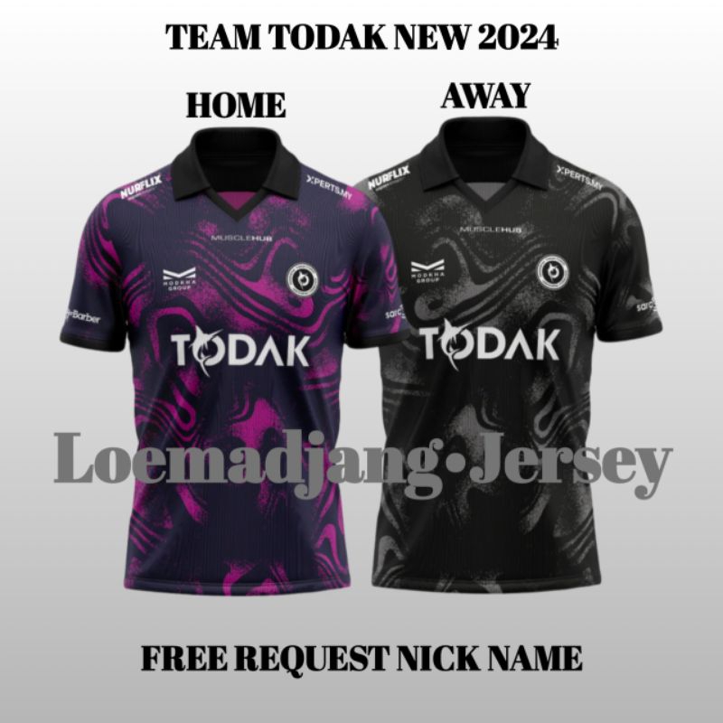 Jual JERSEY KAOS GAMING TEAM TODAK E-SPORT TERBARU 2024 FREE REQUEST ...