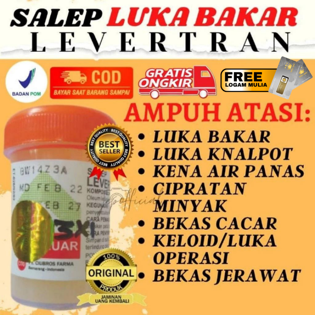 Jual Salep Bekas Luka Levertran BPOM Hilangkan Bekas Luka Cacar Operasi ...