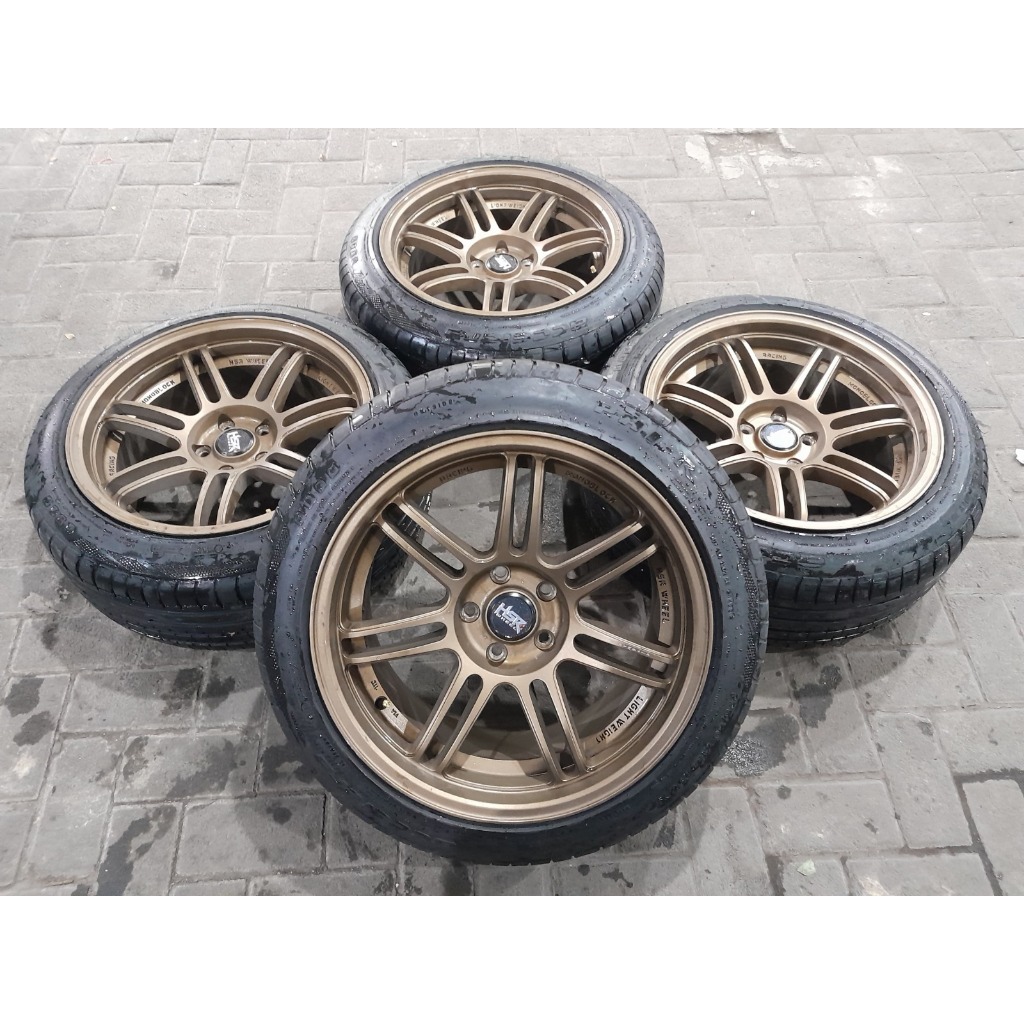 Jual VELG MOBIL BEKAS HSR BOON RING 18 LEBAR 9,5 PCD 5X114 ET25+BAN ACC 225 50 235 50 R18 VELG ...