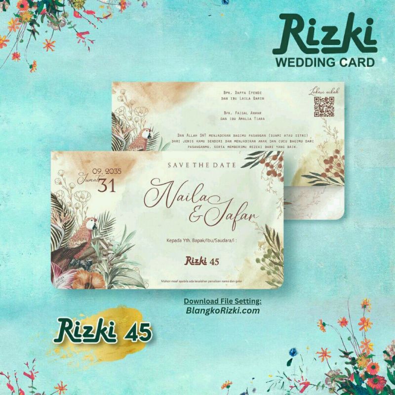 Jual KERTAS BLANGKO UNDANGAN RIZKY 45 CETAK | Shopee Indonesia