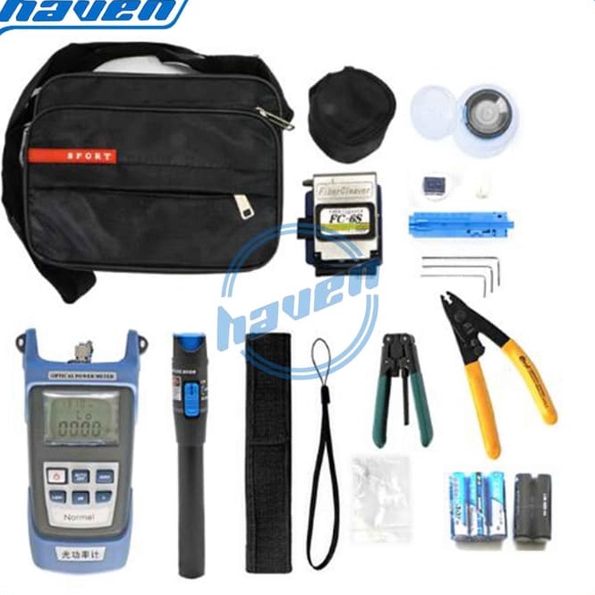 Jual SALE FTTH Tool Kit Set Lengkap OPM VFL Cleaver FO Fiber Optik Tool ...
