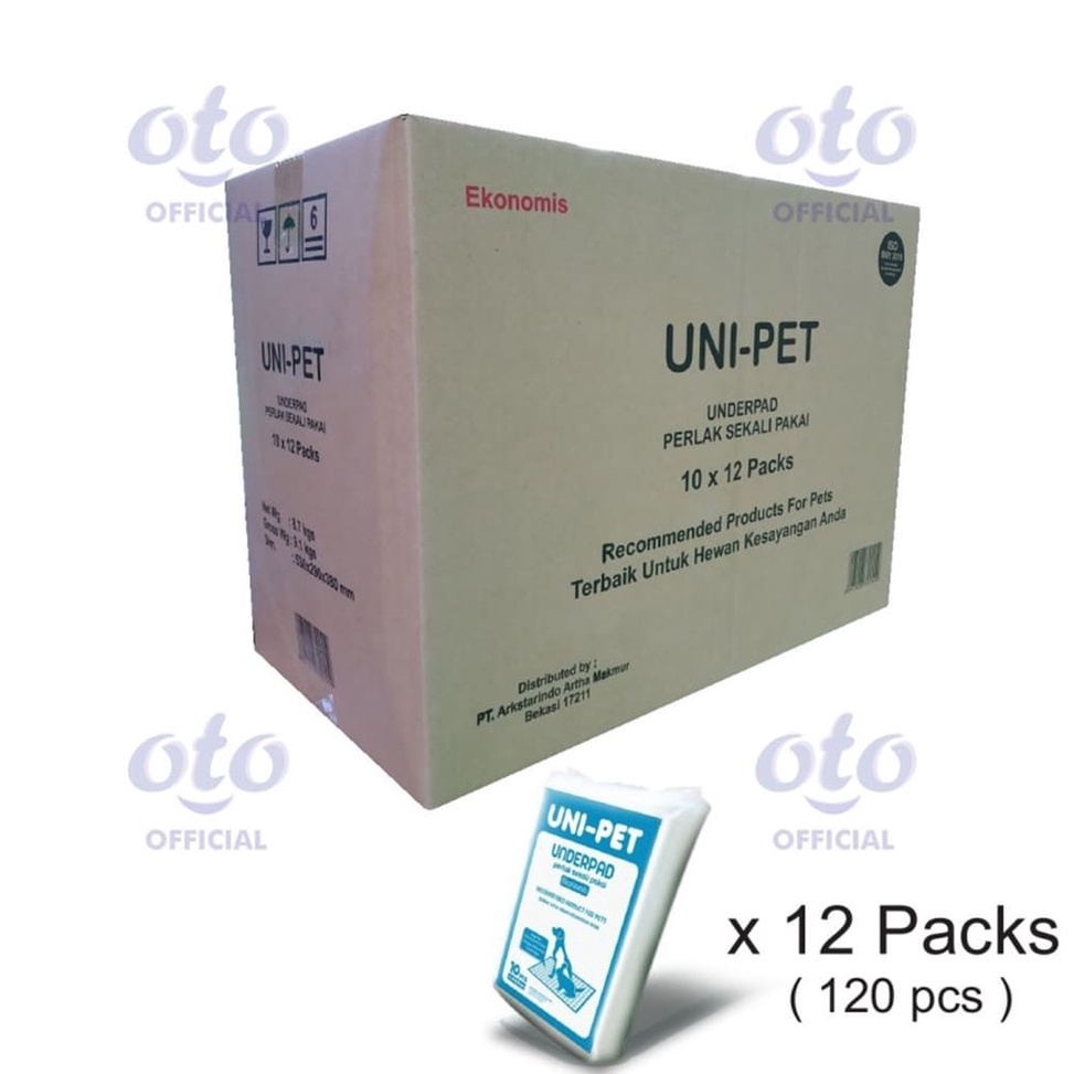Jual Selalu Ready Unipet Underpad Perlak Size 6x9 alas pipis alas ...