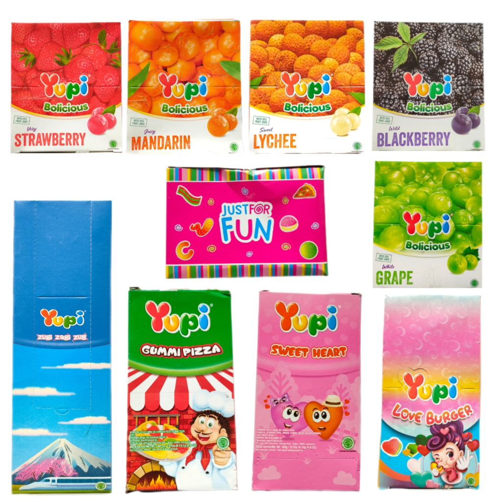 Jual Permen Yupi Box Aneka Rasa Isi 12/24 Pcs | Shopee Indonesia
