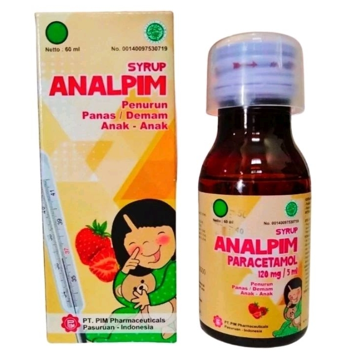 Jual ANALPIM Syrup - Paracetamol 120mg /5ml (60ml) | Pamol 120mg /5ml ...