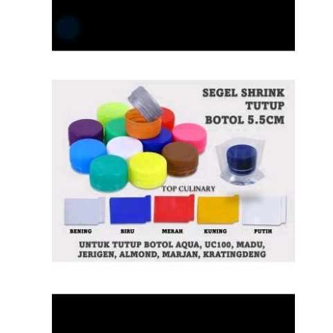 Jual SEGEL BOTOL isi 100 LEMBAR, Untuk botol uc, gpu, aqua, KRATINGDAE ...