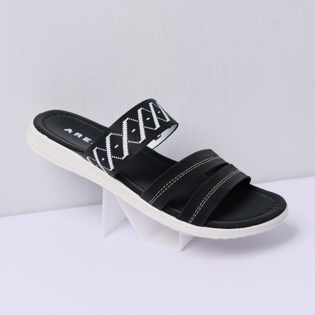 Jual Sandal Wanita Slop Arezo Korean Style Sandal slipper Sepatu Sandal ...