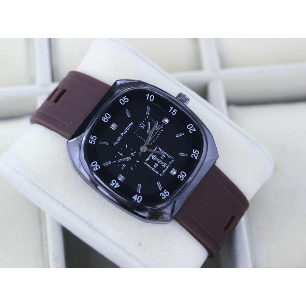 Jual Jam tangan wanita persegi rubber analog bisa COD | Shopee Indonesia