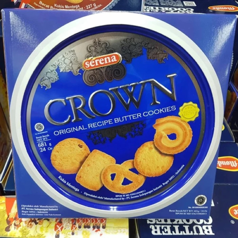 Jual Serena Crown Butter Cookies 681gr | Shopee Indonesia