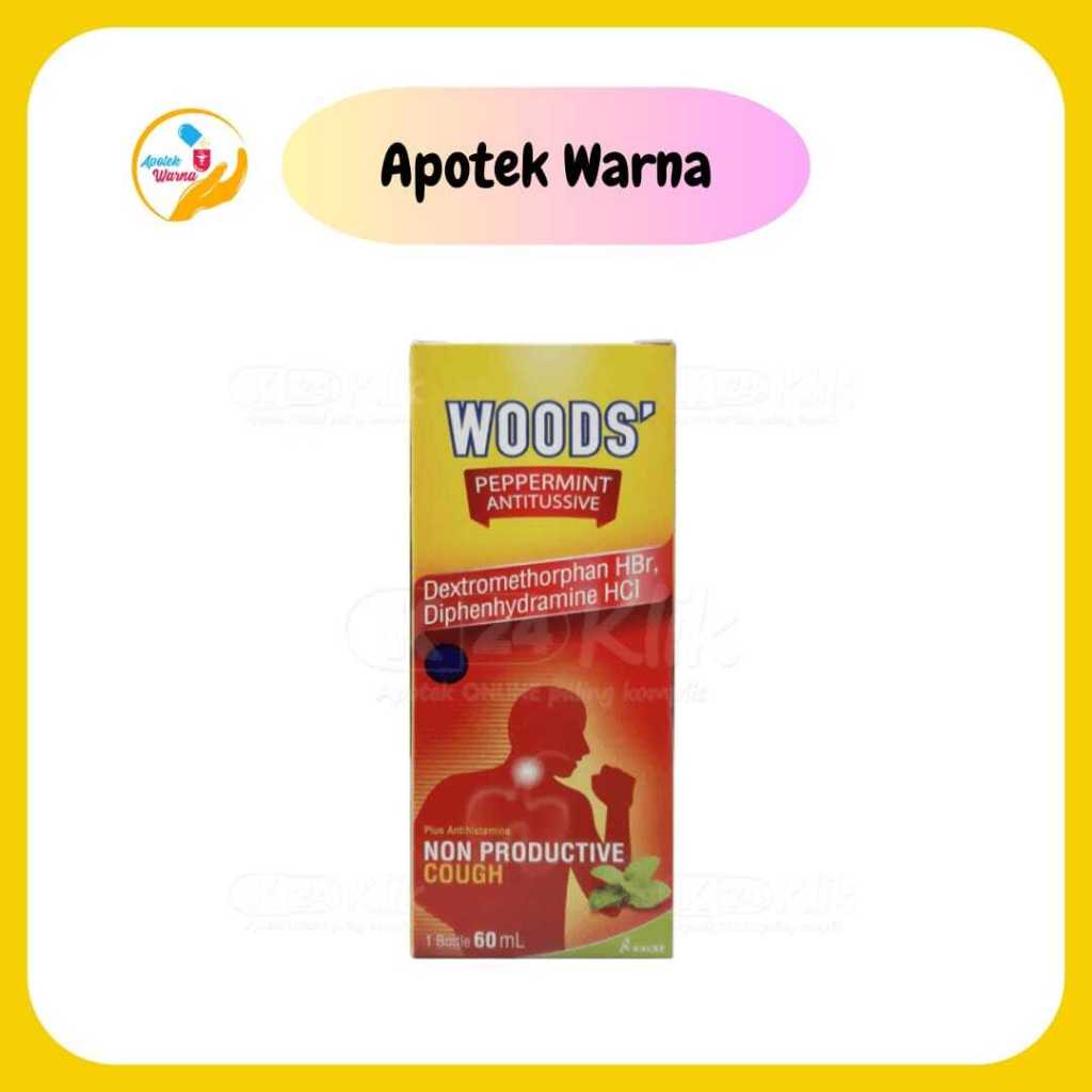 Jual WOODS PEPPERMINT ANTITUSSIVE SYRUP 60 ML | Shopee Indonesia