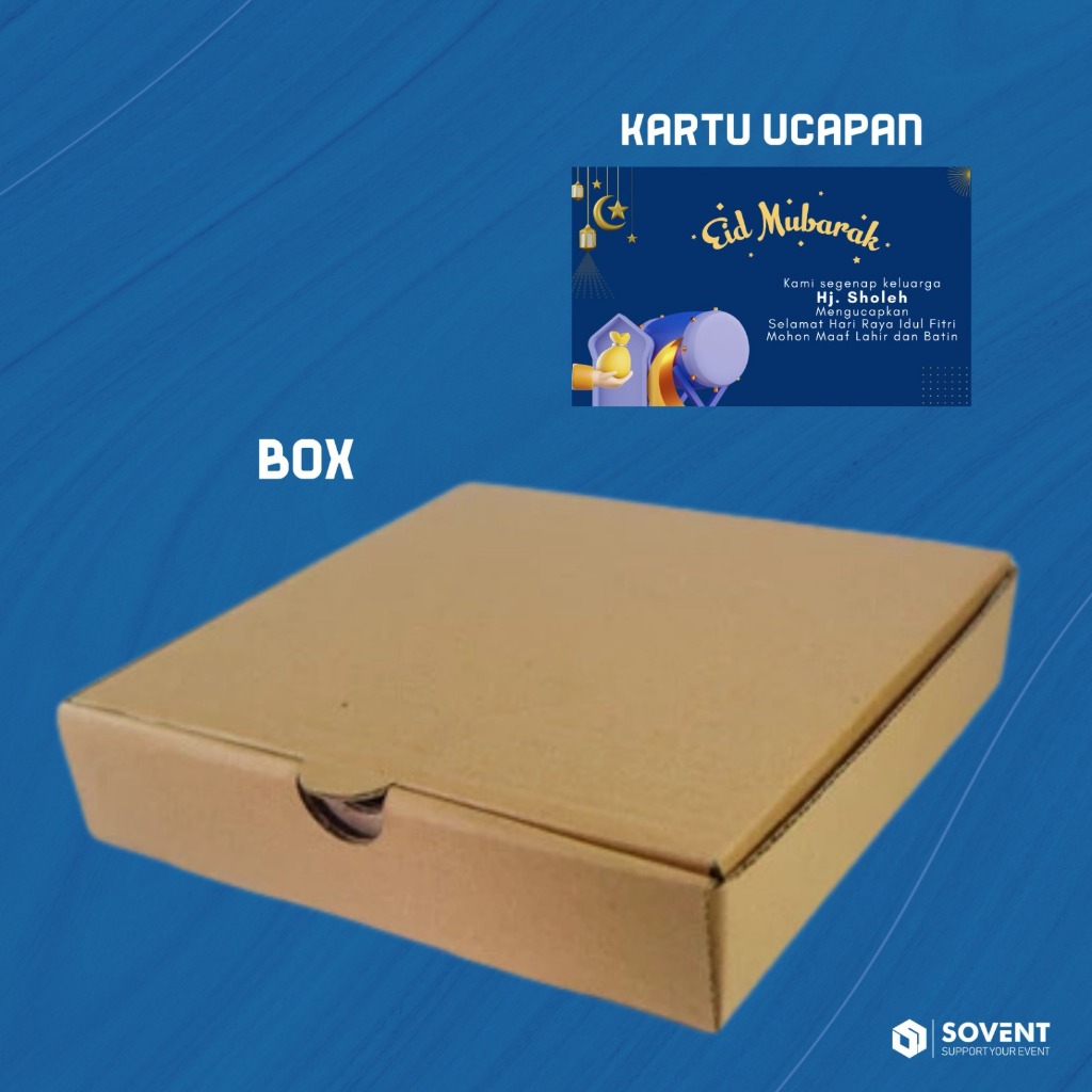 Jual BROWN BOX + KARTU UCAPAN CUSTOM | Shopee Indonesia