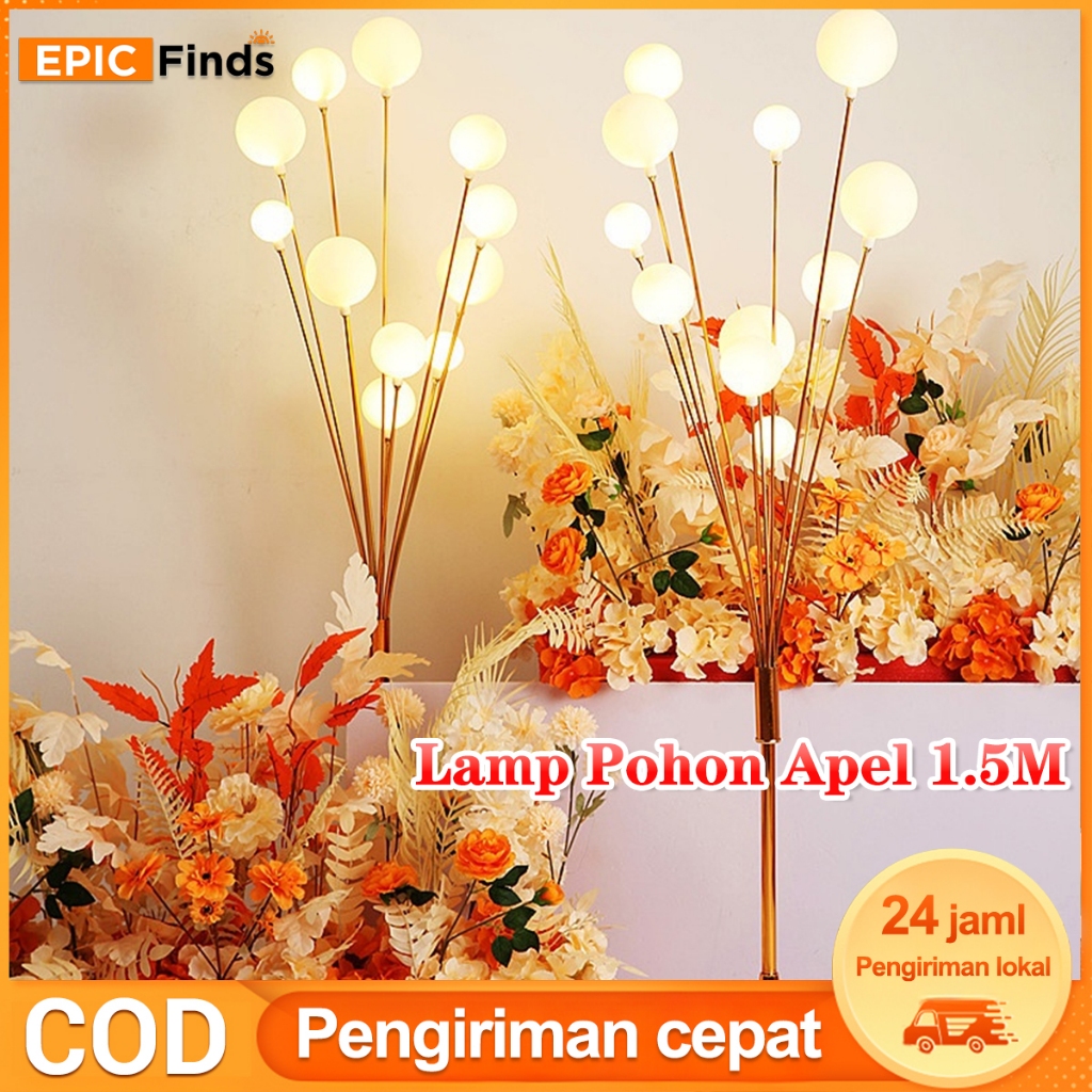 Jual Epic Finds Pernikahan pohon apel Standing Lamp 150cm 1SET/2SET ...