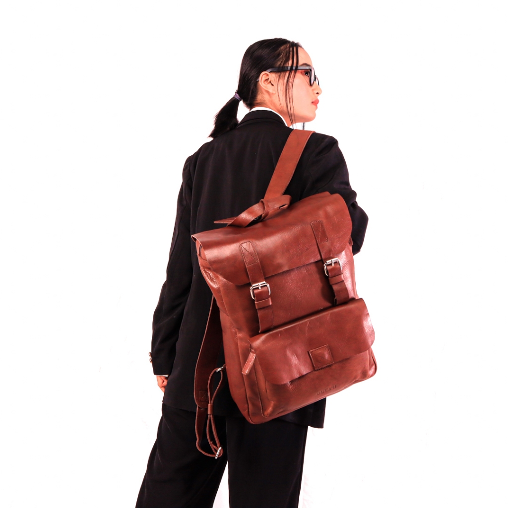 Jual Leather Backpack I Tas Ransel Kulit Pria & Wanita BUCINI Maredan ...