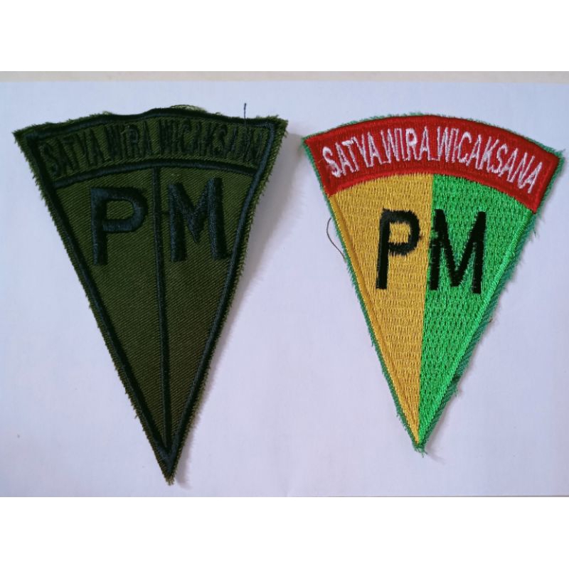 Jual BET BORDIR LOGO LAMBANG PM POLISI MILITER TNI AD | Shopee Indonesia