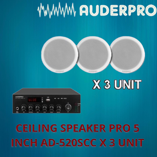 Jual SOUND SYSTEM AUDERPRO CEILING SPEAKER PRO 5 INCH CS-8AM DENGAN 3 ...
