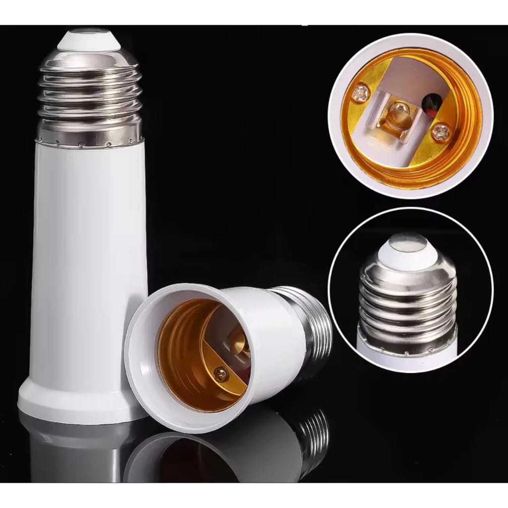 Jual Sambungan Fitting Lampu Bohlam Extension Downlight Lamp Bulb LED ...