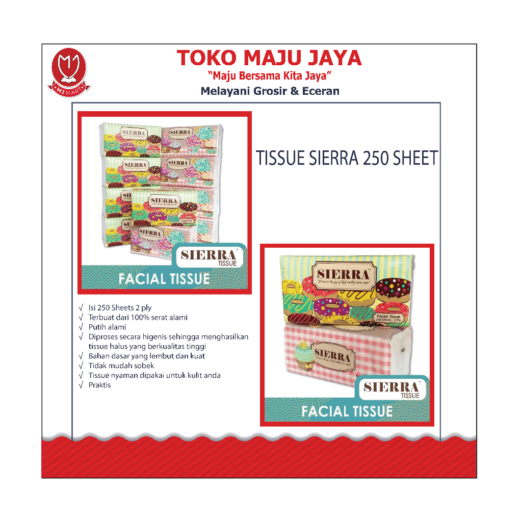 Jual TISSUE SIERRA 250 SHEET | Shopee Indonesia