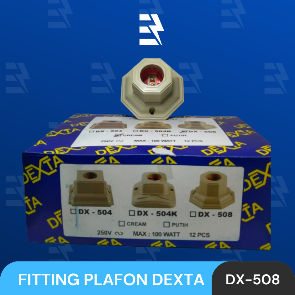 Jual FITTING FITING LAMPU PLAFON PLAVON SEGI 8 MERK DEXTA | Shopee ...