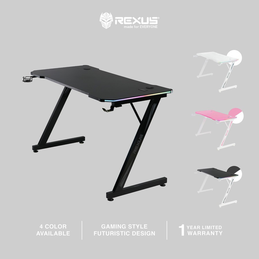 Jual Gaming Desk REXUS Dira V.2 RGB LED RXD-122 With Touch Control ...