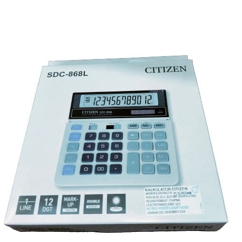 Jual KALKULATOR CITIZEN SDC 868L ORIGINAL | Shopee Indonesia