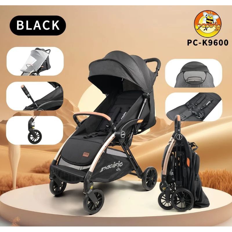 Jual Stroller Pacific PC K9600 kereta dorong bayi cabin size | Shopee ...