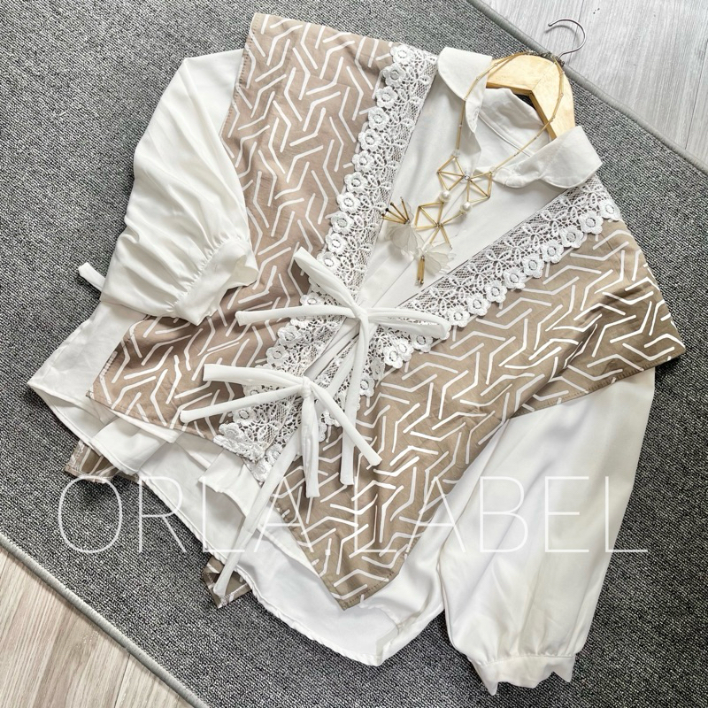 Jual (READYSTOCK) Tania vest / vest batik modern /baju kantor / vest ...