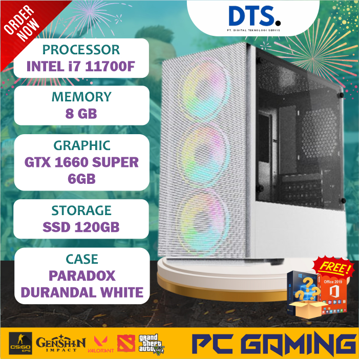 Jual PC Gaming Pro | i7 11700F | GTX 1660 Super | 16GB RAM| SSD |Render ...