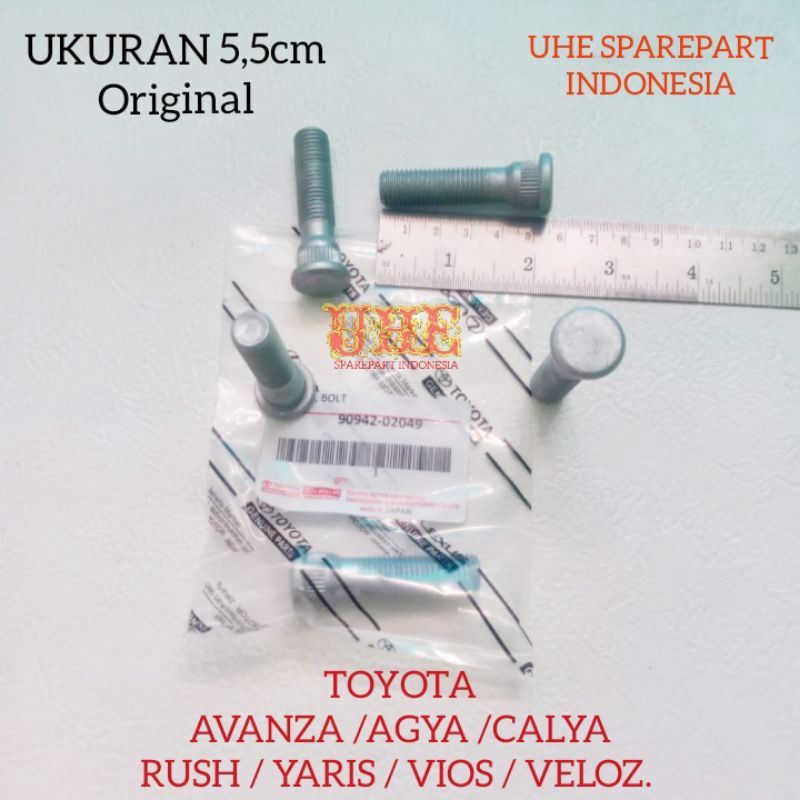 Jual Baut Roda Mobil TOYOTA AVANZA AGYA CALYA YARIS VIOS RUSH VELOZ ...