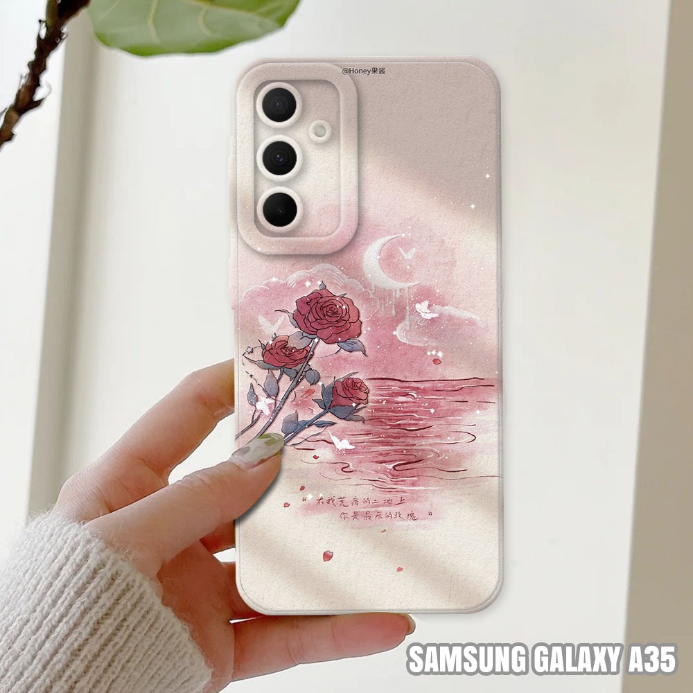 Jual Case Samsung Galaxy A35 5G Terbaru - Fashion Case Flower (SH10) - Casing Samsung A35 5G ...